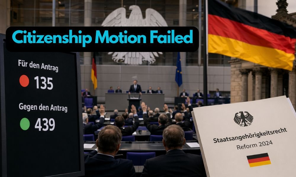 Germany Rejects AfD Proposal to Tighten Citizenship Rules in Parliament ...
